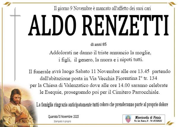 Aldo Renzetti - Reportpistoia