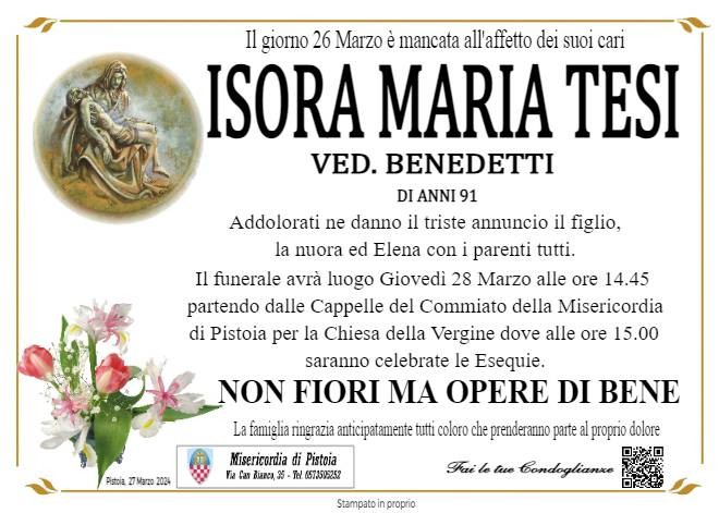 Isora Maria Tesi - Reportpistoia