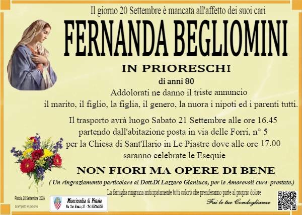 Fernanda Begliomini - Reportpistoia
