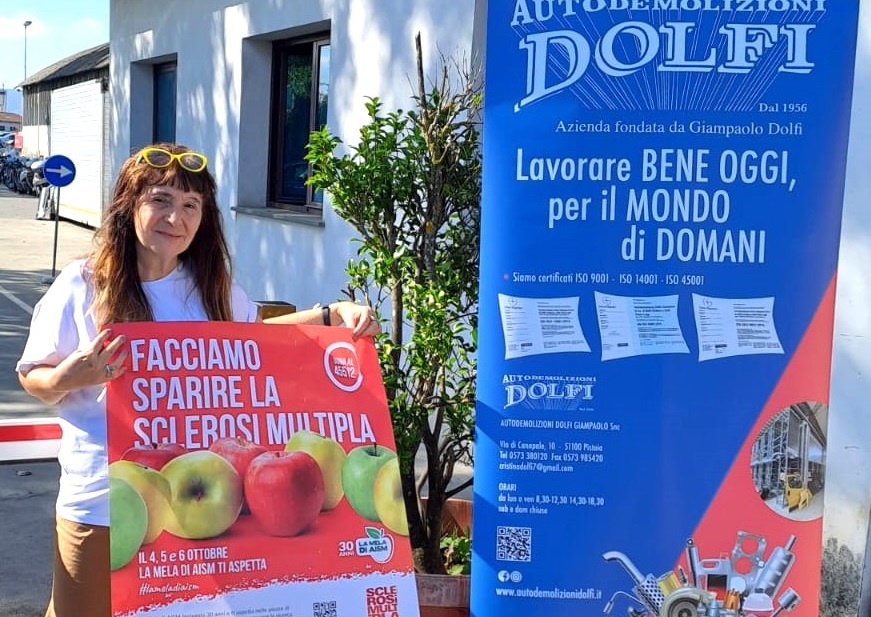 Solidarietà, Autodemolizioni Dolfi a fianco di Aism - Reportpistoia