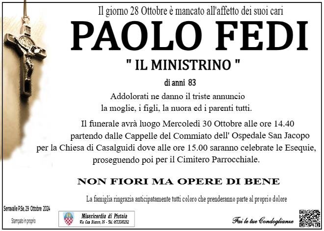 Paolo Fedi - Reportpistoia