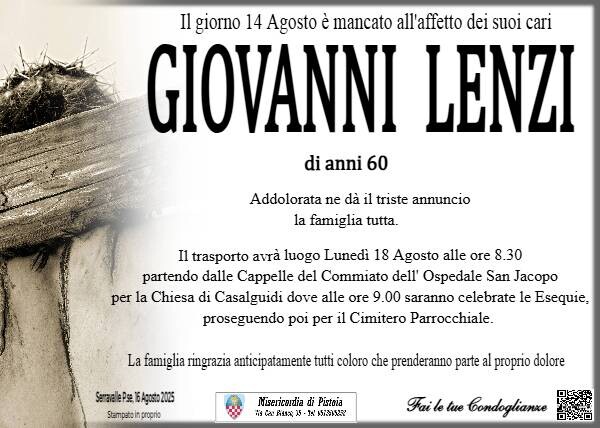 Giovanni Lenzi - Reportpistoia